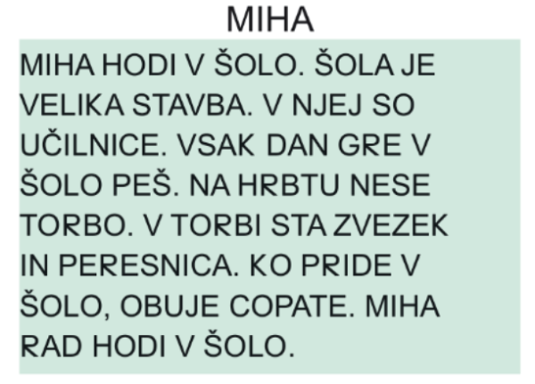 Bralne vaje za 1. razred – učenje branja - Alenka Stare